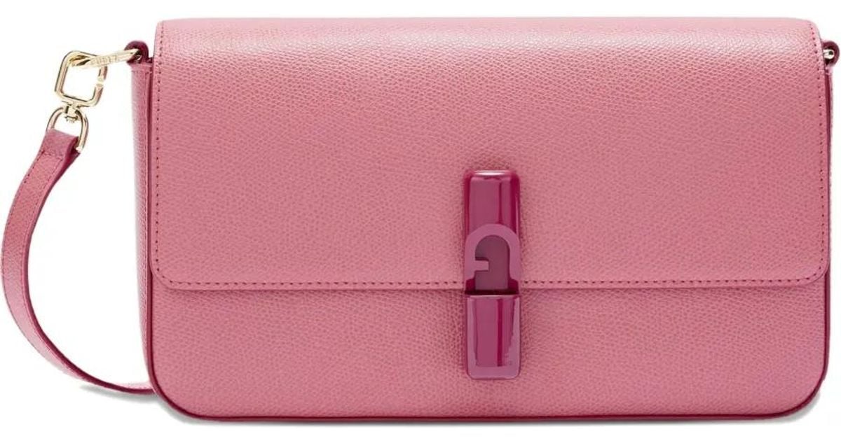 Furla Iride Flap-Lock Bag in Pink | Lyst UK