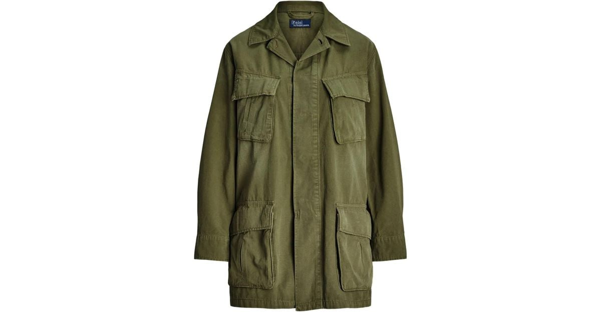 Polo Ralph Lauren Flap-Pocket Jacket in Green | Lyst