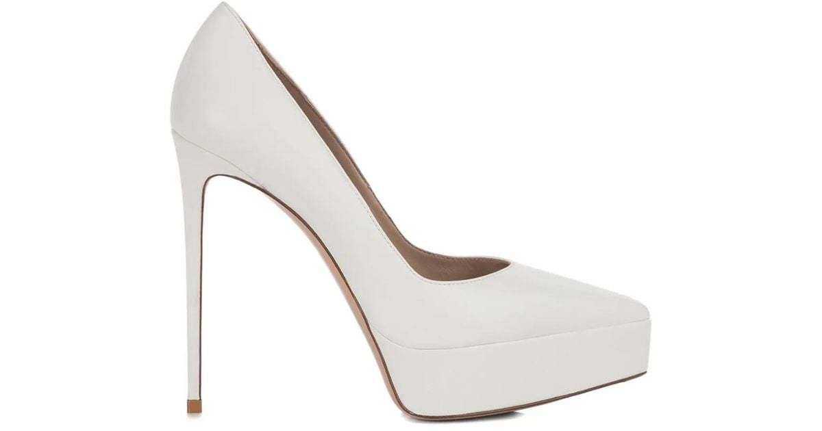 Le Silla 120Mm Uma Pumps in White | Lyst UK