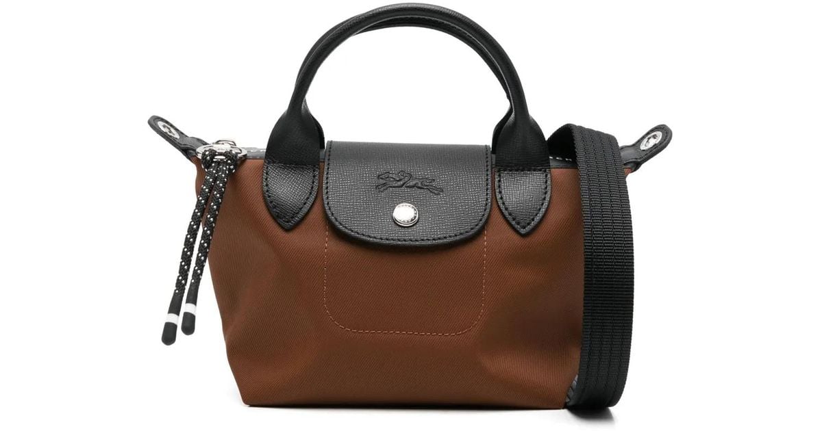 Longchamp Le Pliage Energy Xs Tote Bag in Brown | Lyst