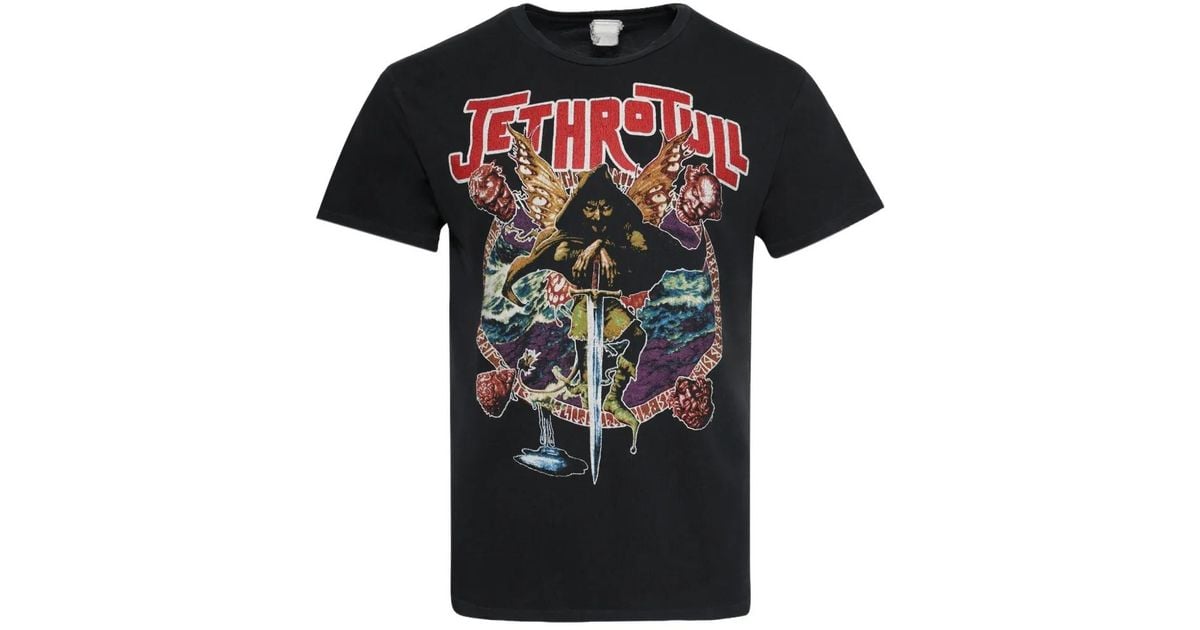 MadeWorn Jethro Tull-Graphic Cotton T-Shirt in Black | Lyst UK