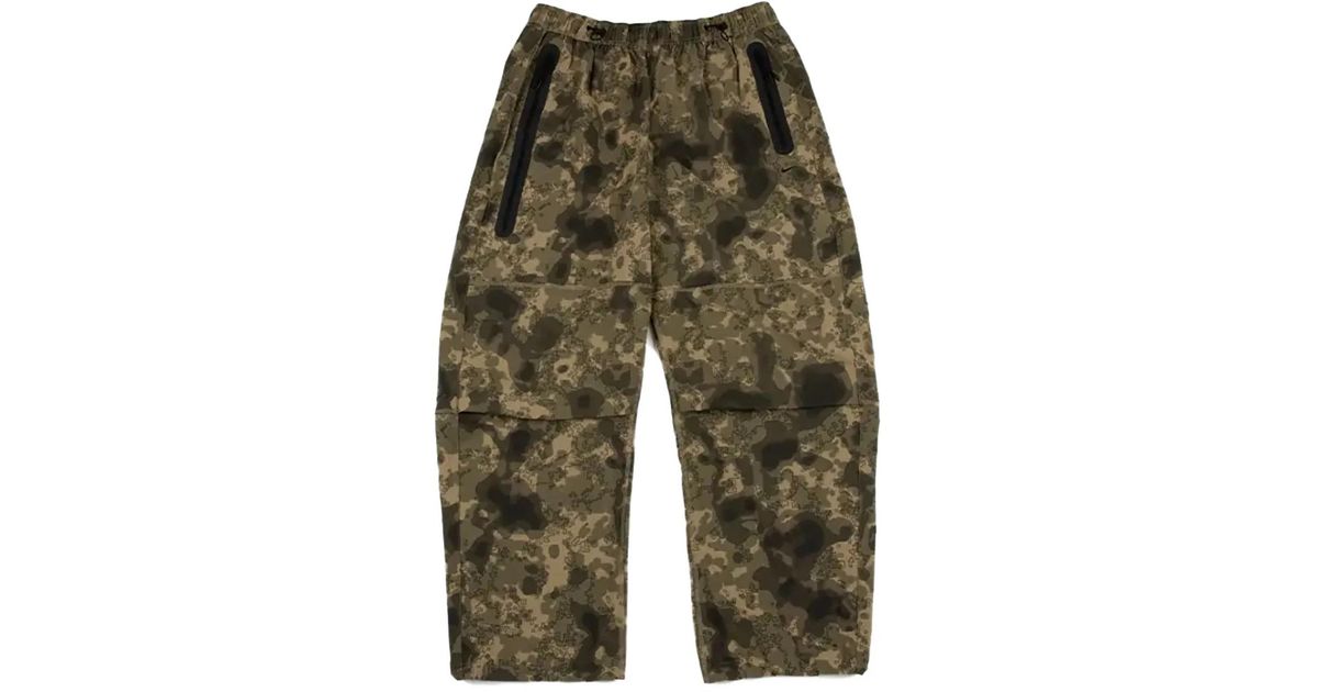 Nike Woven Texture Trousers in Green for Men | Lyst UK