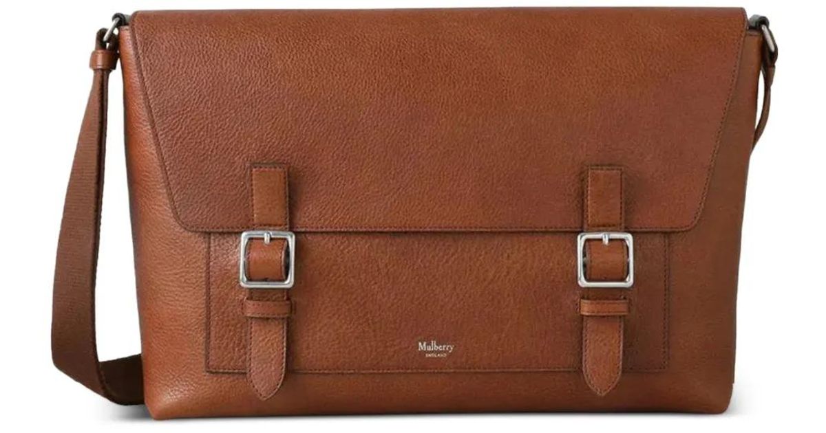 Mulberry Chiltern Messenger Bag in Brown for Men | Lyst