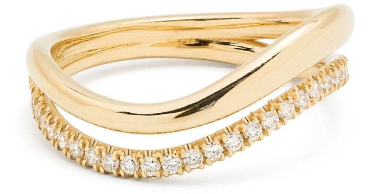 KIMAI 18Kt Bay Diamond Ring in Metallic | Lyst