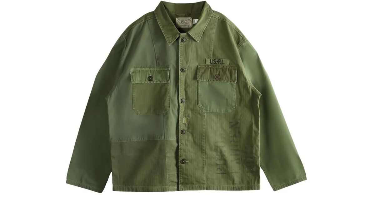 Polo Ralph Lauren Chest-Pocket Jacket in Green for Men | Lyst