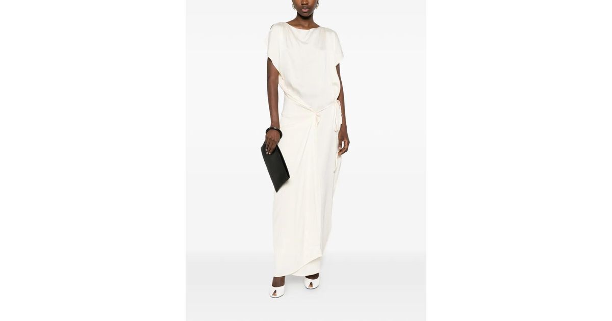 Bondi Born Tie Side Maxi Dress in White | Lyst UK