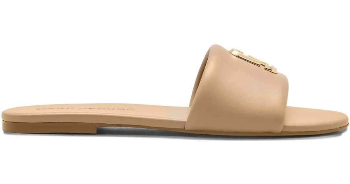 Marc Jacobs The Snapshot Slides in Natural | Lyst