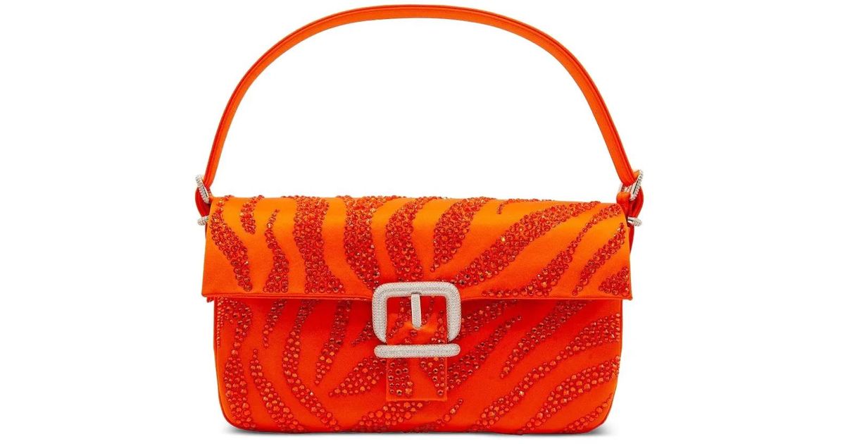 Gedebe Habibi Crystal-Embellished Tote Bag in Red | Lyst