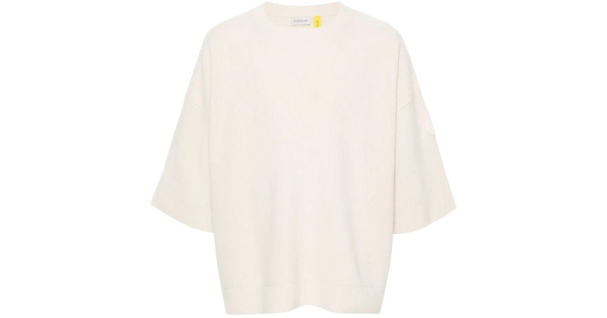 Moncler X Roc Nation Virgin Wool Jumper in White for Men | Lyst