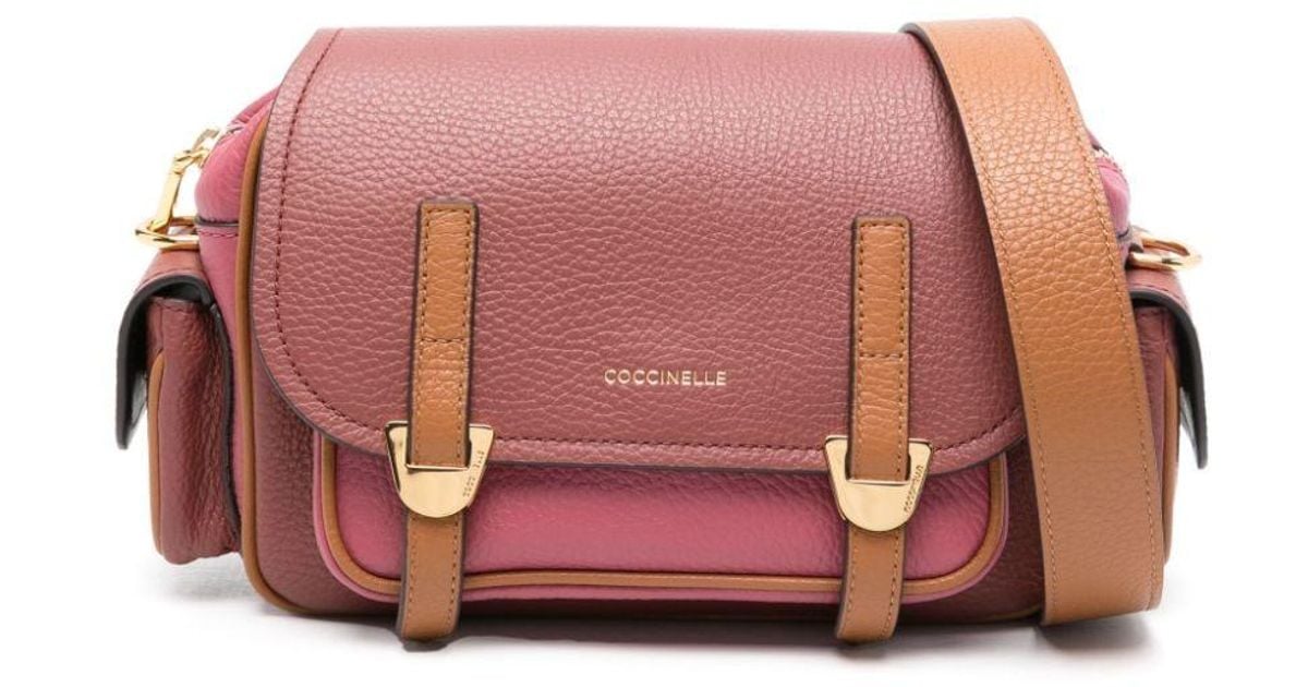Coccinelle Campus Leather Cross Body Bag in Pink | Lyst