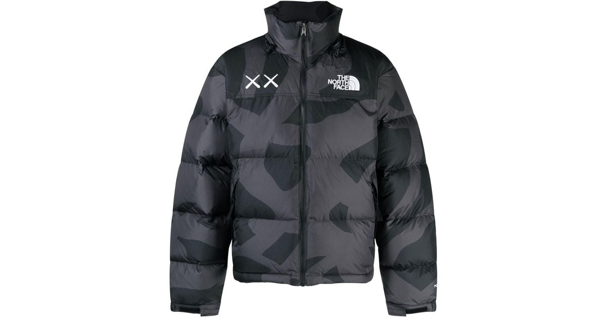 The North Face X Kaws 1996 Nuptse Jacket - Men's - Polyester/feather Down in Black for Men | Lyst