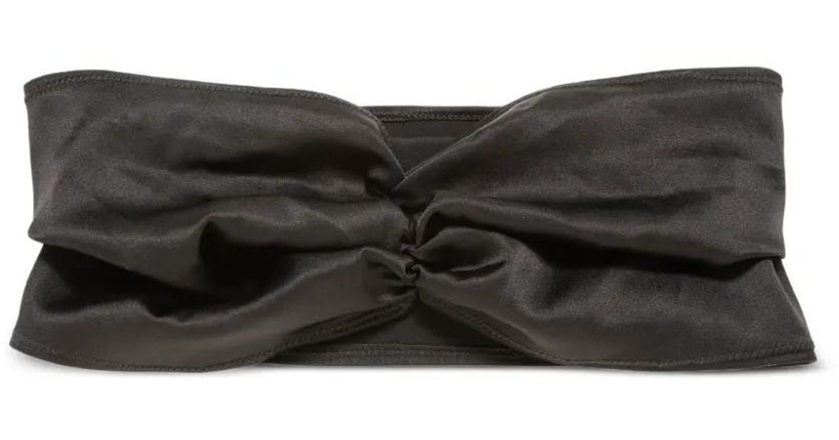 Jennifer Behr Norma Twisted Head Wrap in Black | Lyst UK