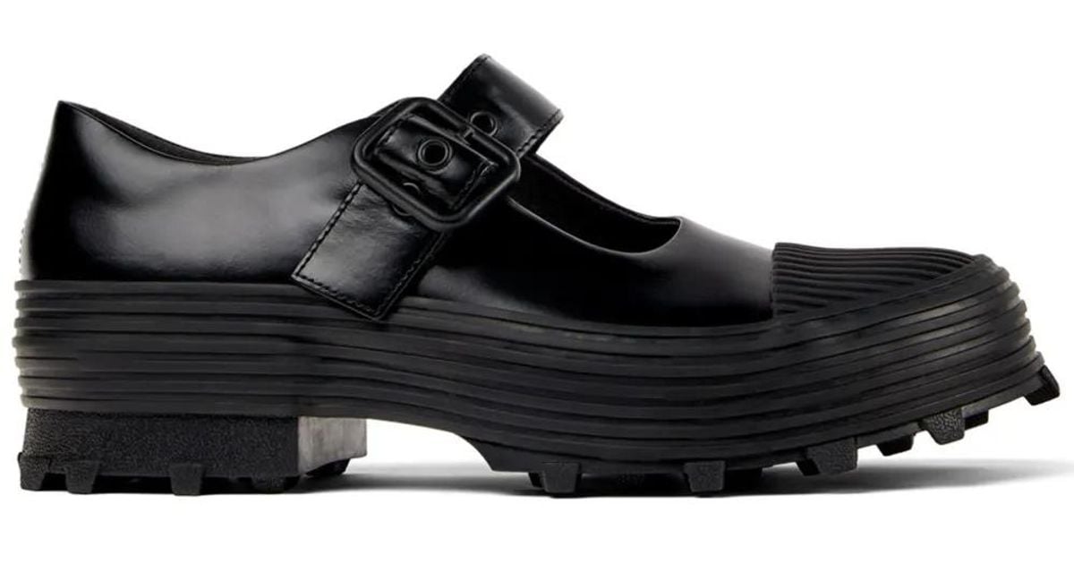 CAMPERLAB Traktori Leather Loafers in Black | Lyst