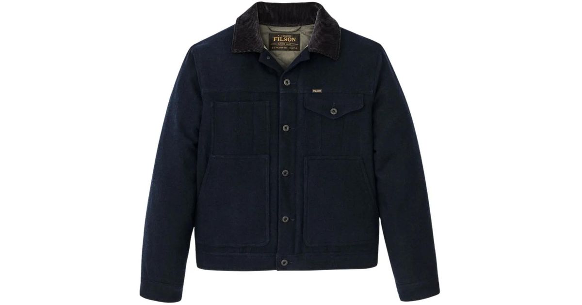 Filson Corduroy Collared Jacket in Blue for Men | Lyst