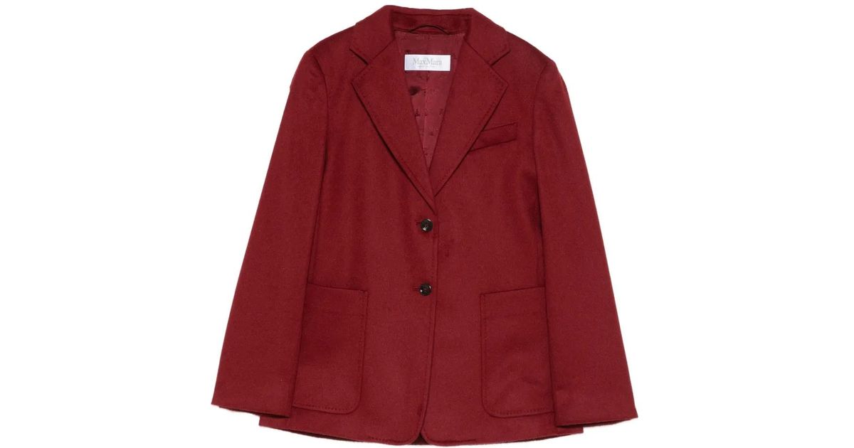 Max Mara Jacket in Red | Lyst