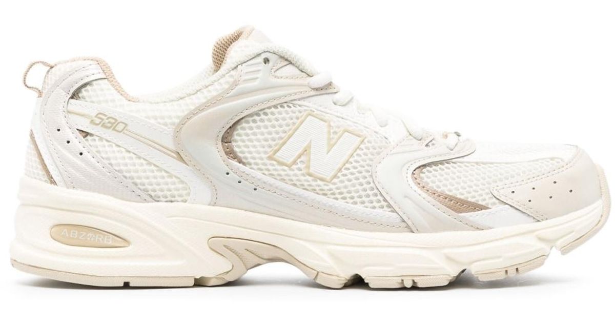 New Balance 530 Logo-patch Low-top Sneakers in White for Men | Lyst