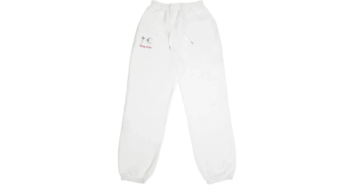 THUG CLUB Tc Heavy Jogge Track Pants in White for Men | Lyst UK