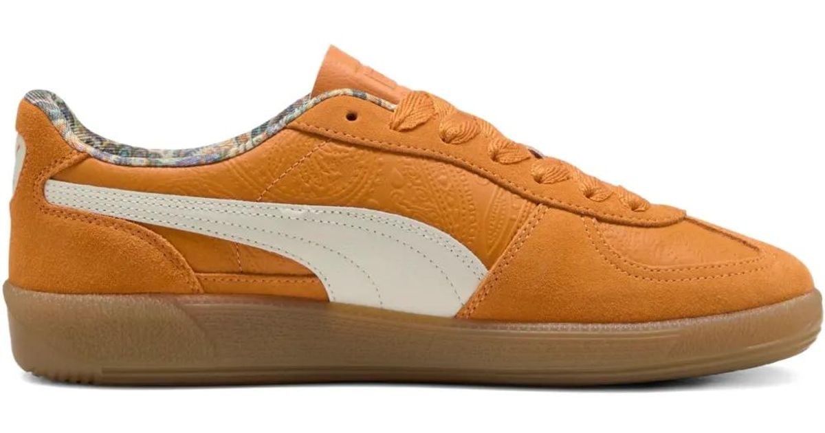PUMA Palermo Bomber Embossed Sneakers in Brown for Men | Lyst UK