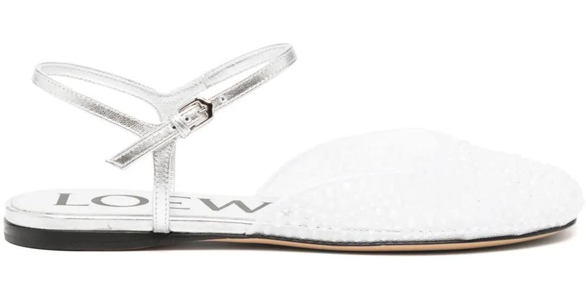 Loewe Toy Flat in White | Lyst