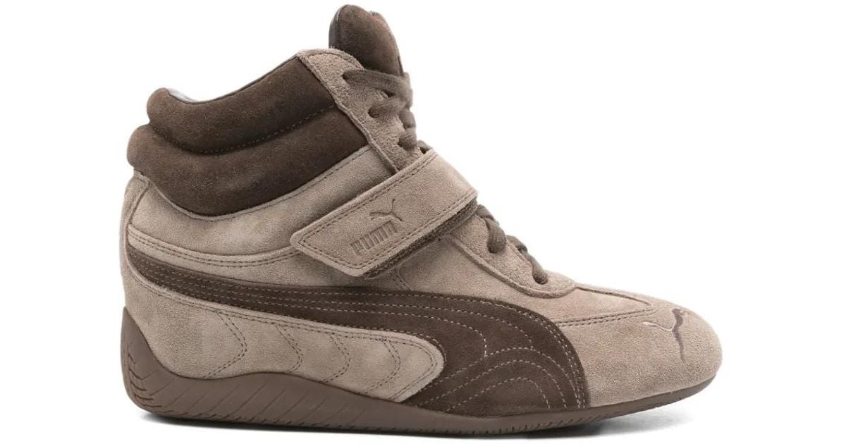 PUMA Speedcat Wedge Sneakers in Brown | Lyst UK