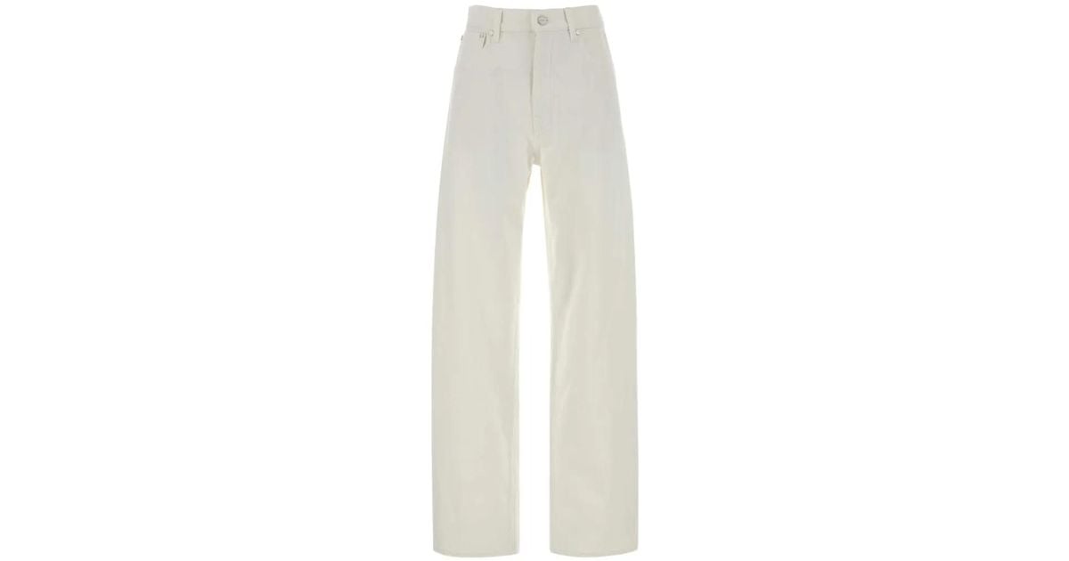 Jil Sander Straight-Leg Jeans in White | Lyst