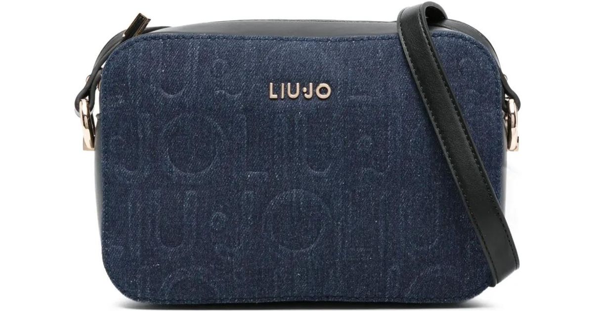 Liu Jo Logo Cross Body Bag in Blue | Lyst