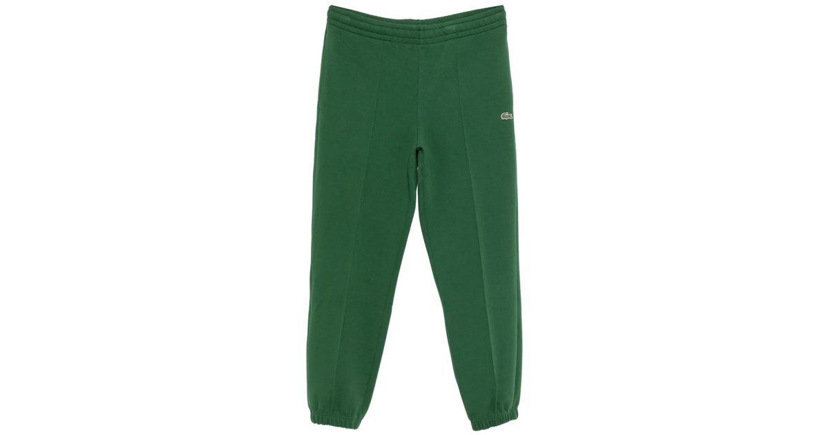 Lacoste Double-Face Pique Trousers in Green for Men | Lyst UK