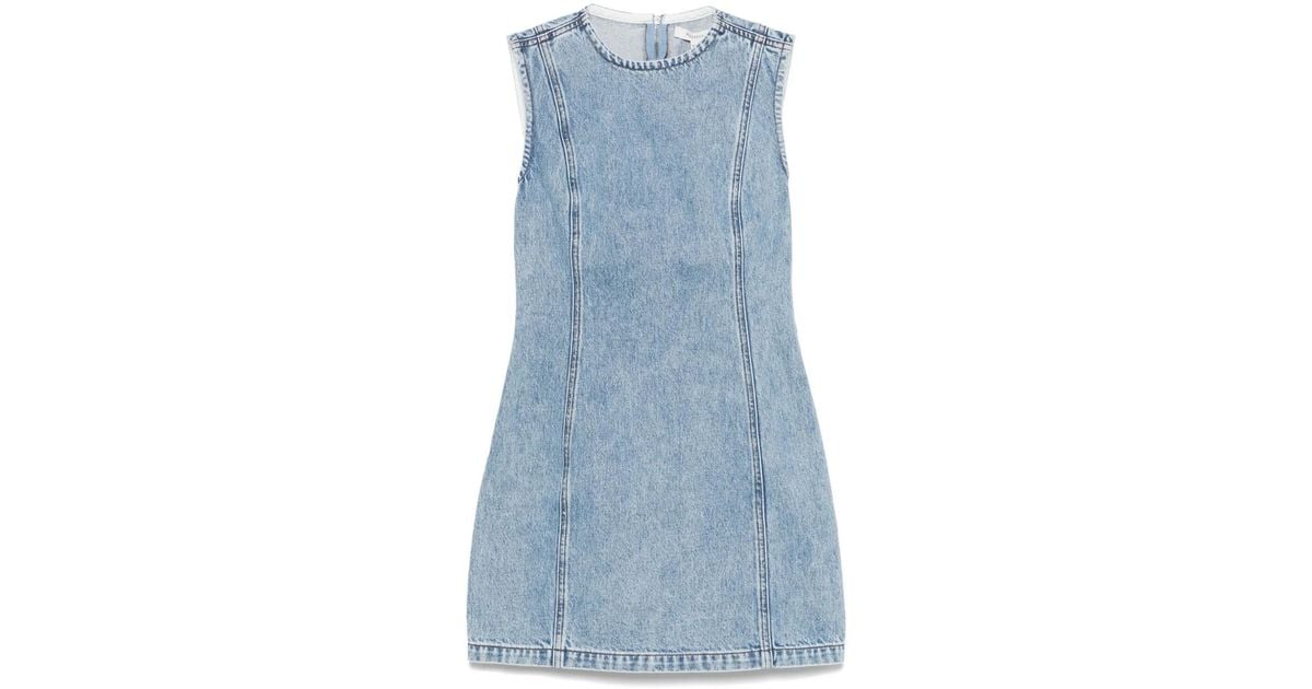 JW Anderson Shift Mini Dress in Blue | Lyst