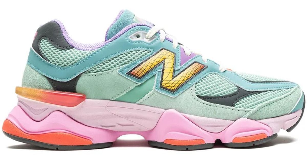 New Balance 9060 "Sage Leaf/Neo Flame" Sneakers in Green | Lyst