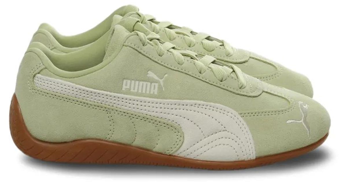 PUMA Speedcat Og Suede Sneakers in Green | Lyst UK