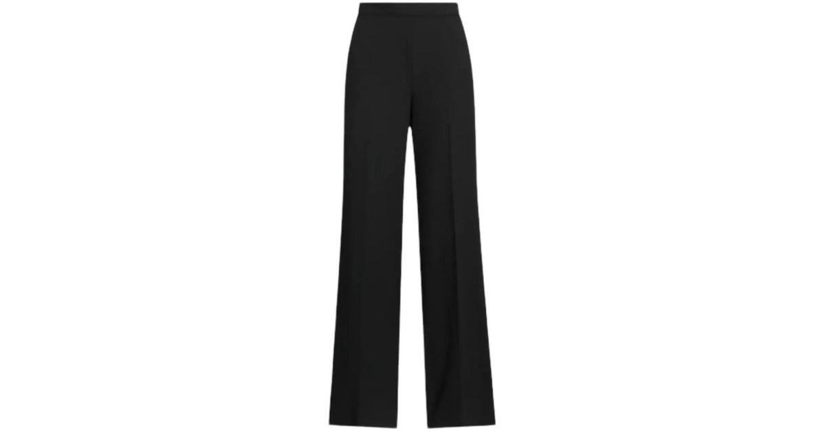 Polo Ralph Lauren Press-Crease Trousers in Black | Lyst