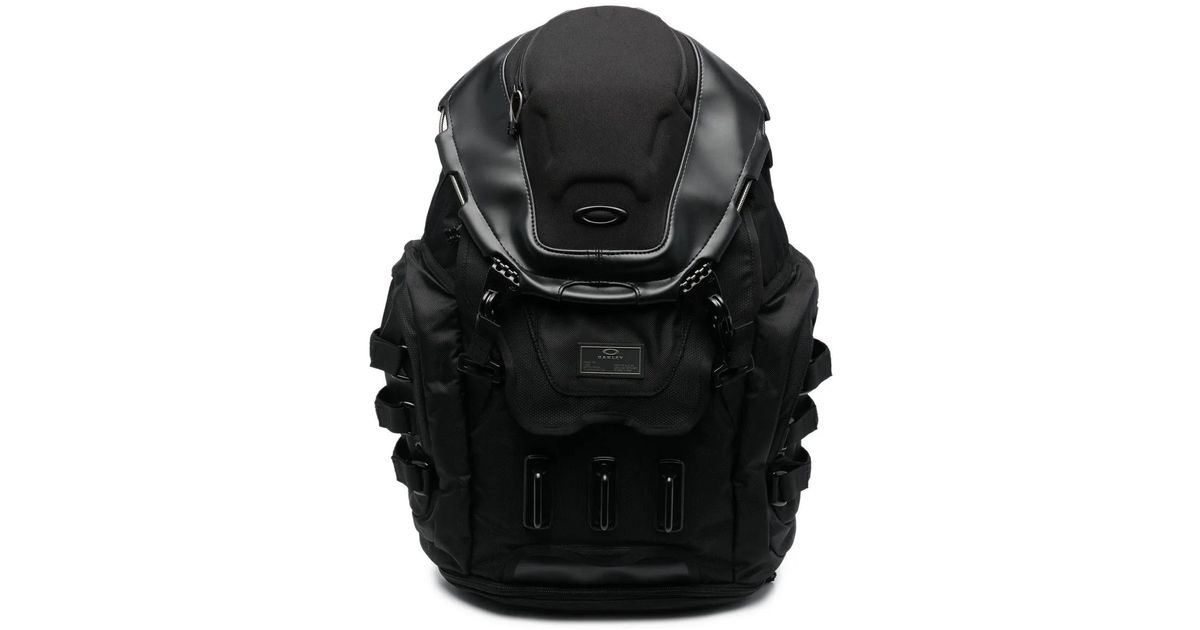 Oakley Logo-Patch Zip-Up Backpack in Black | Lyst UK