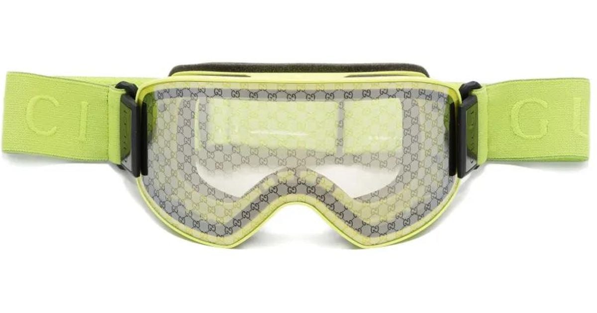 Gucci Gg Supreme-Pattern Goggles in Green | Lyst UK