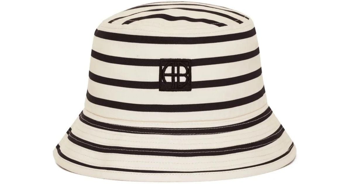 Anine Bing Nicks Bucket Hat in White | Lyst UK