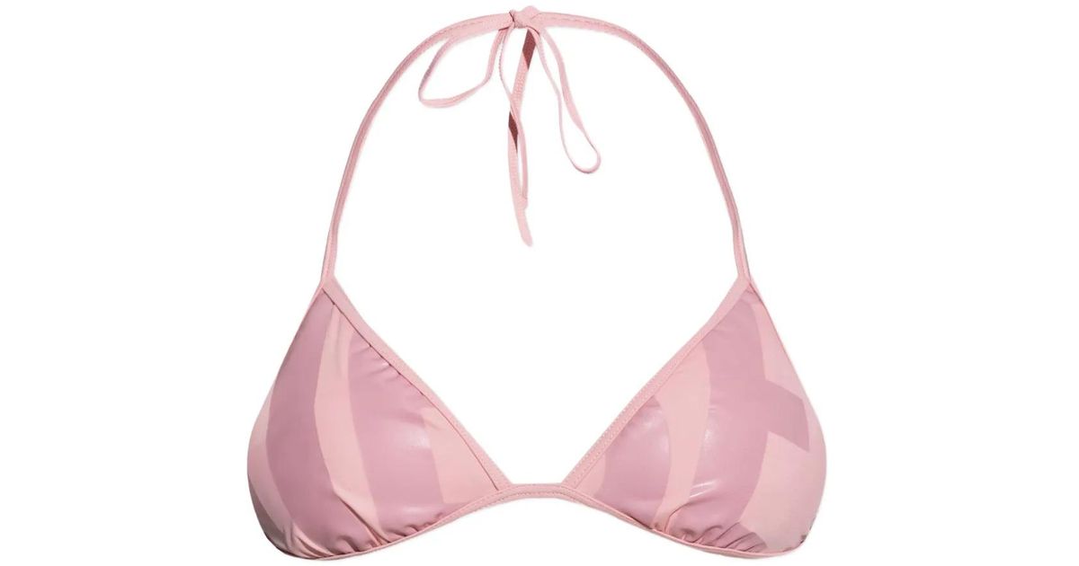 DIESEL Bfb-Sees-A Triangle Bikini Top in Pink | Lyst
