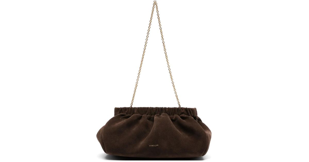 DeMellier Miami Suede Clutch Bag in Brown | Lyst