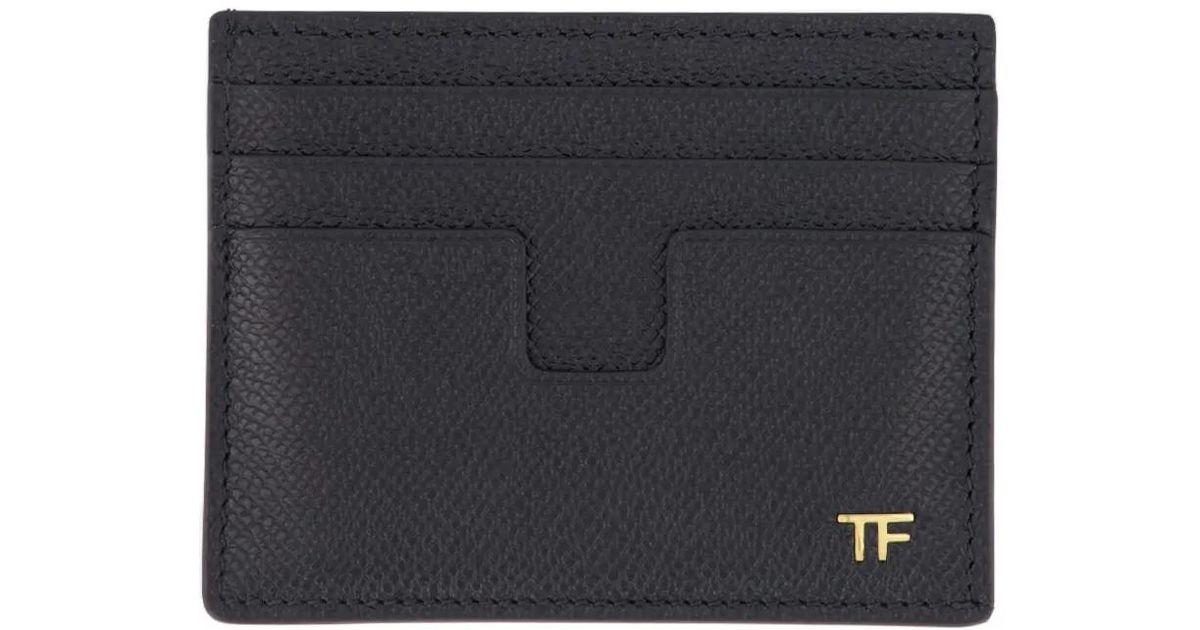 Tom Ford Logo-Detail Card Holder in Black for Men | Lyst UK