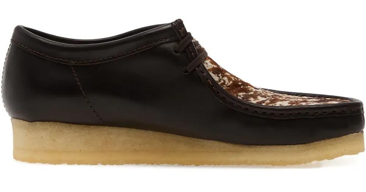 Clarks Wallabee Derby Shoes in Brown for Men | Lyst UK