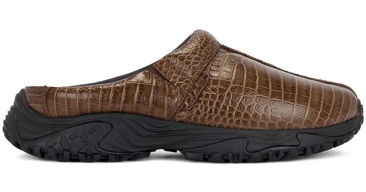 Clarks Cur Clog 1 Crocodile Shoes in Brown for Men | Lyst
