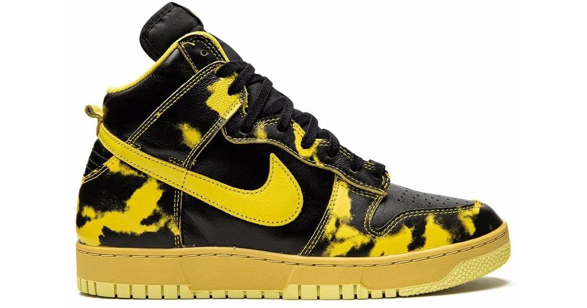 Nike Dunk High 1985 Acid Wash" Sneakers in Yellow | Lyst