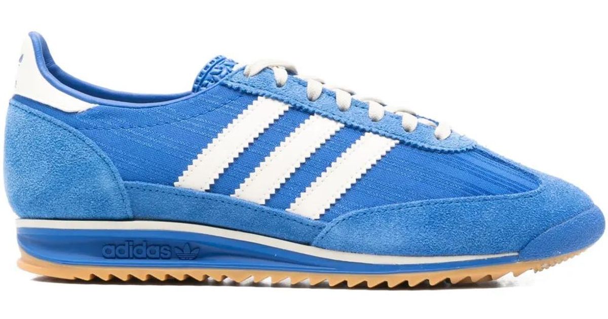adidas Sl 72 Og Three-Stripe Panelled Sneakers in Blue | Lyst