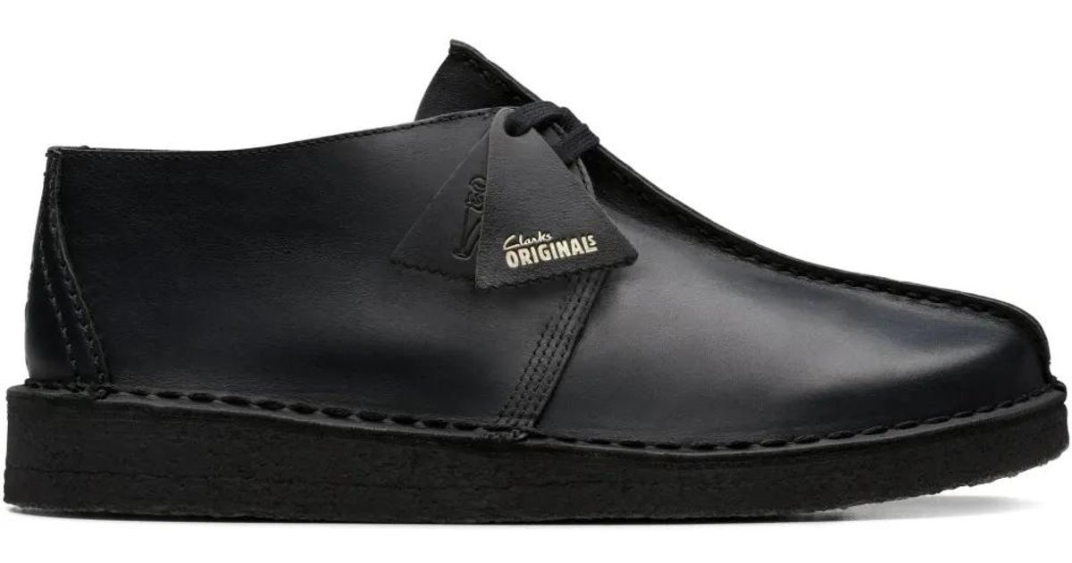 Clarks Desert Trek Lace-Up Boat Shoes in Black for Men | Lyst