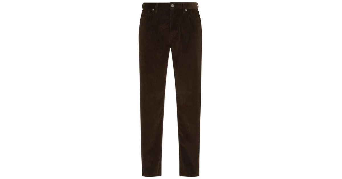 ZEGNA Corduroy Jeans in Black for Men | Lyst