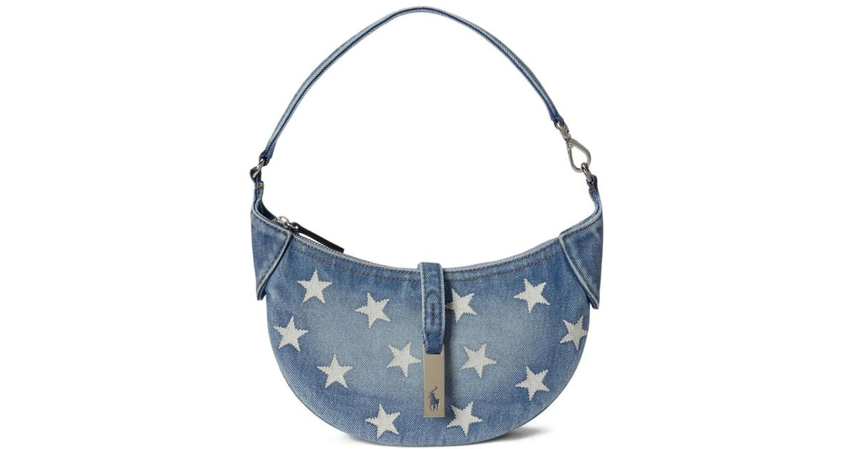 Polo Ralph Lauren Mini Polo Id Star Shoulder Bag in Blue | Lyst