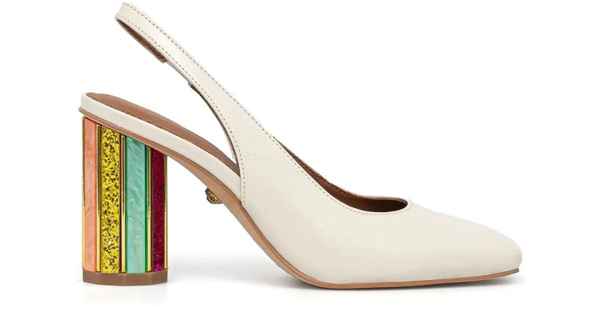 Kurt Geiger 80Mm Perspex Pumps in White | Lyst