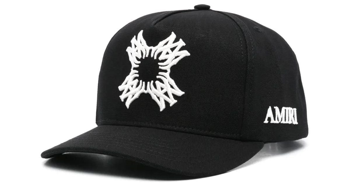 Amiri Ma-Embroidered Cap in Black for Men | Lyst