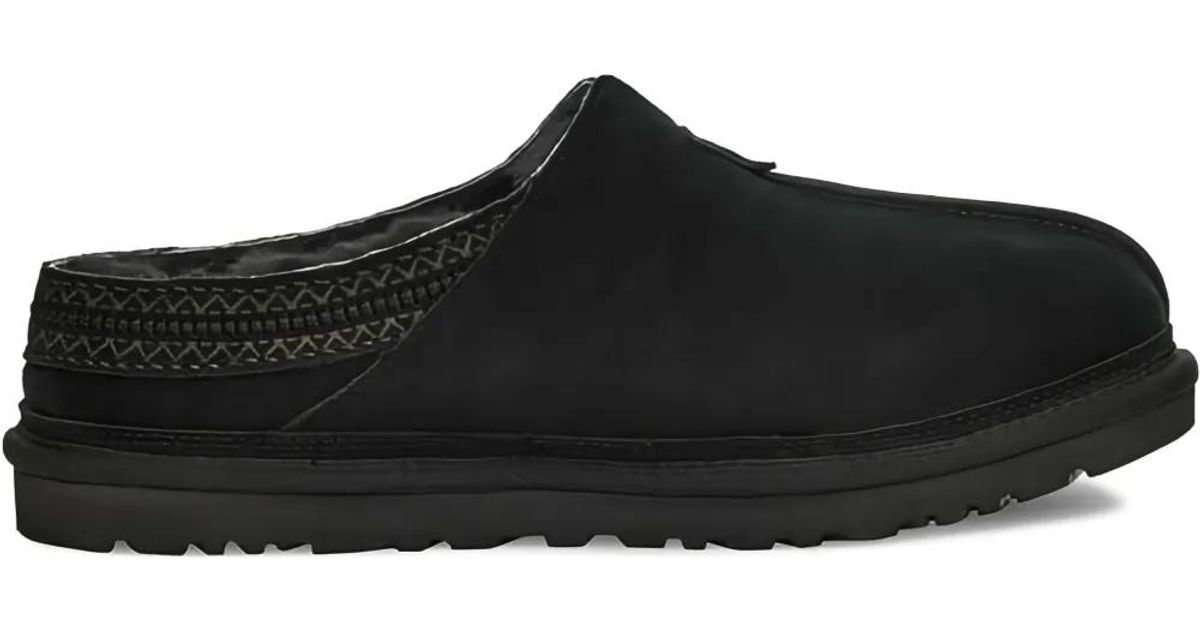 UGG Neuman Slippers in Black for Men | Lyst