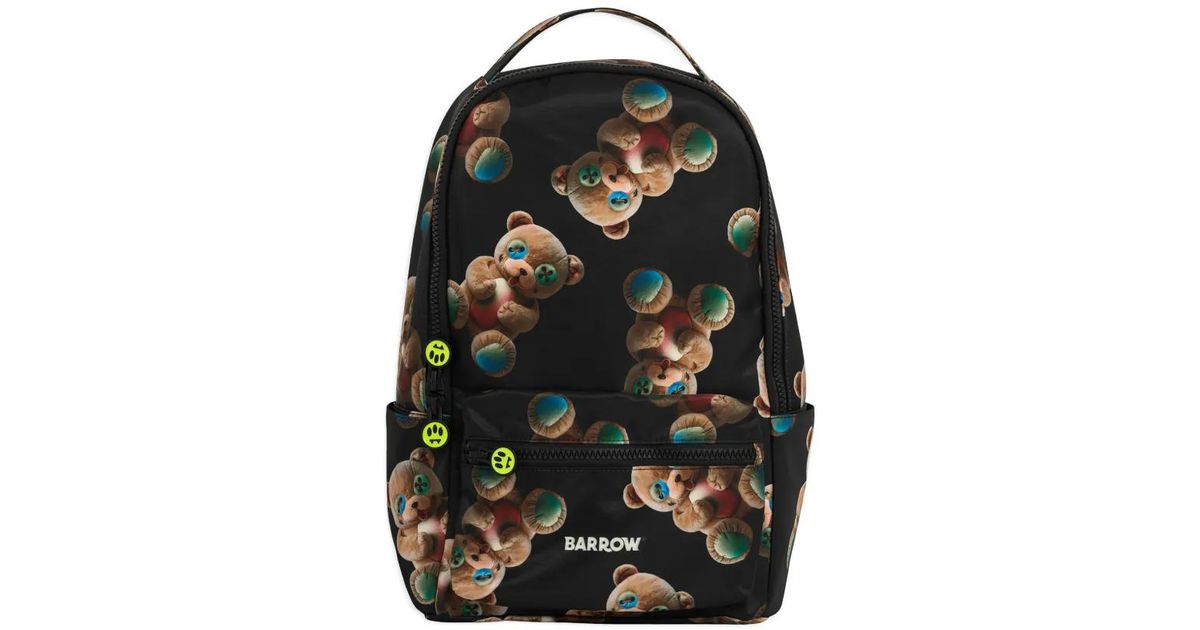 Barrow Zaino Teddy Backpack in Black | Lyst