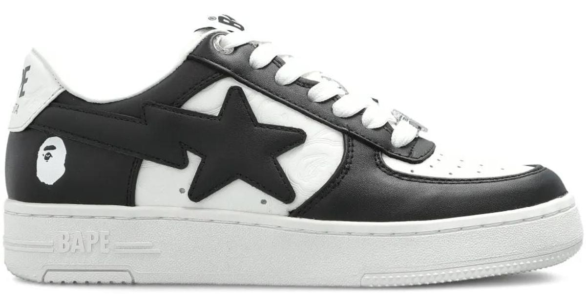 A Bathing Ape Bape Sta Sneakers in Black | Lyst