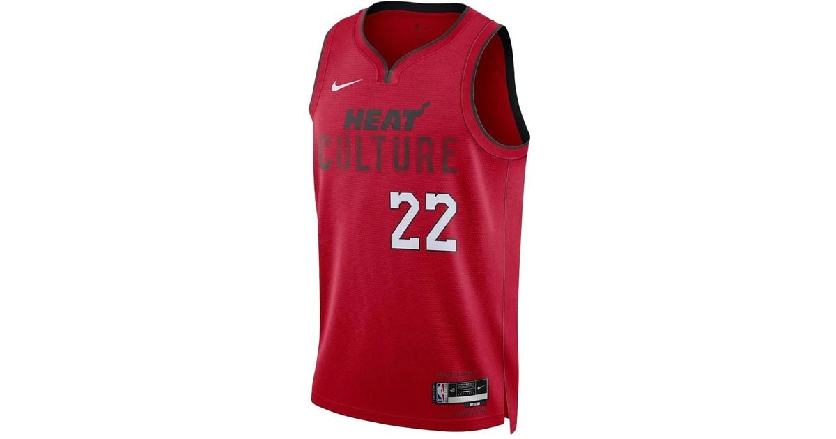 Nike Nba Heat 24/35 City Edition '22 Butler Jersey in Red for Men | Lyst UK